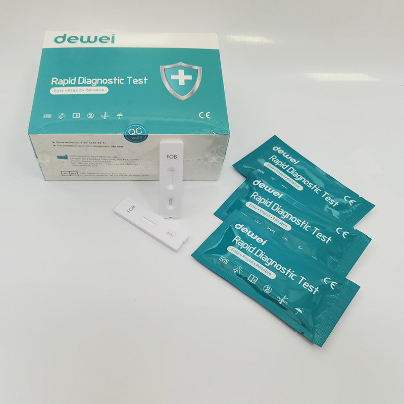 Feces Sample Cancer Early Detection FOB Rapid Test Cassette One Step 5mins