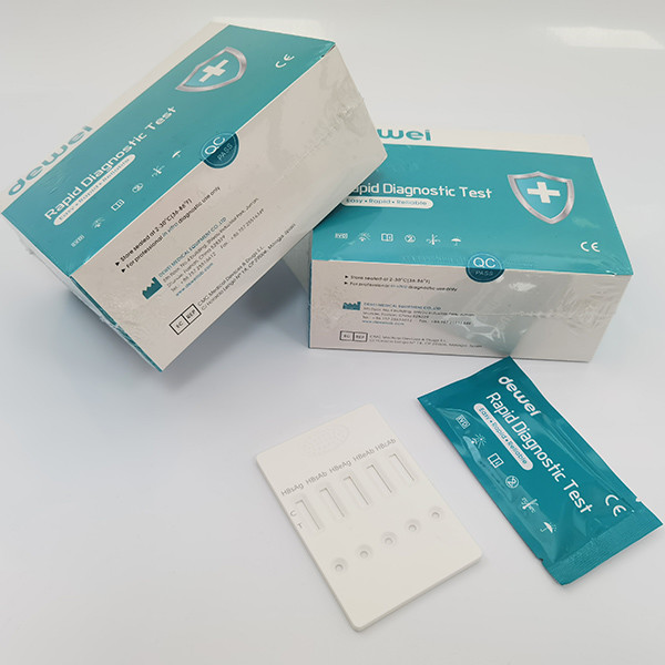 Cassette Hepatitis B Panel Test Serum Plasma Whole Blood 5 In 1 HBV ...